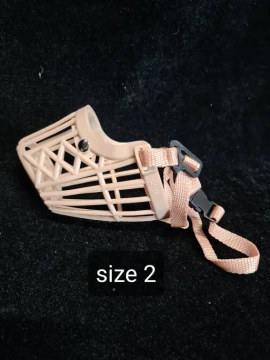 MUZZLE or BUSAL size 2 for dogs anti biting adjustable plastic mask ...