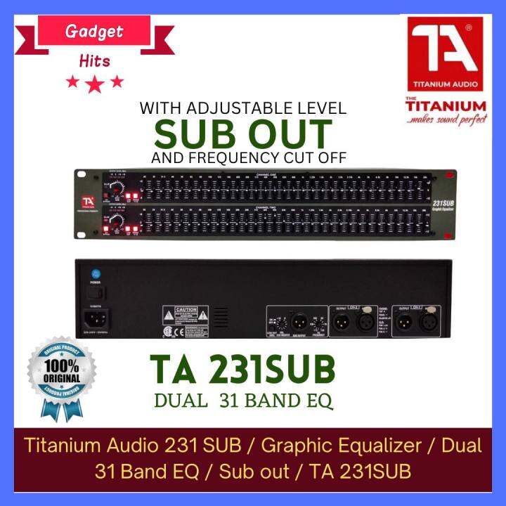 Titanium Audio 231 SUB / Graphic Equalizer / Dual 31 Band EQ / Sub out ...