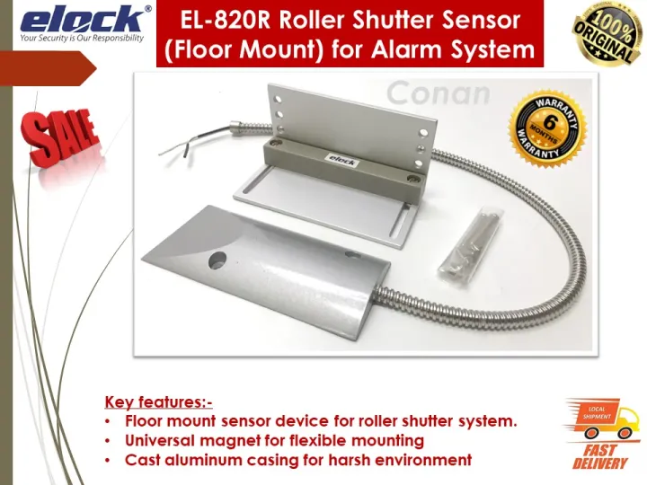 Elock EL-820R Roller Shutter Sensor (Floor Mount) for Alarm System | Lazada