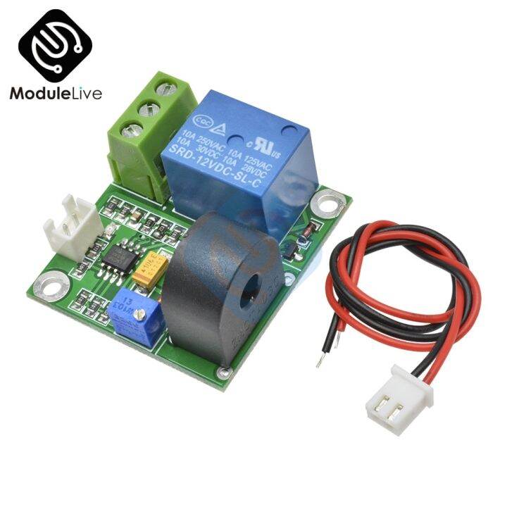 Dc 12v 0~5a Ac Current Detection Sensor Module Overcurrent Protection