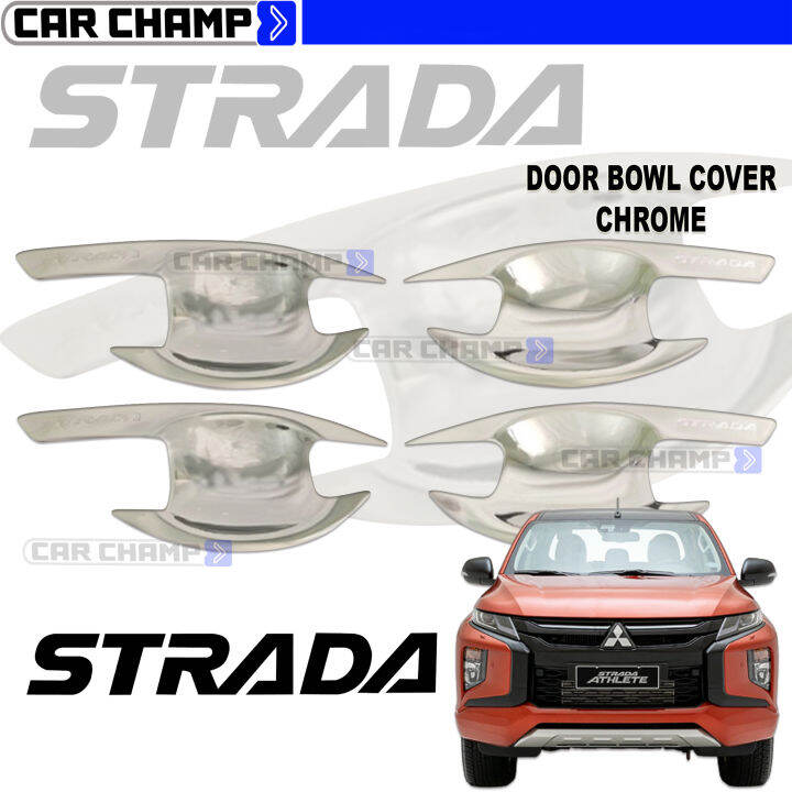 Mitsubishi Strada 2019 to 2023 Door Bowl Inner Garish Cover Chrome 2020 ...