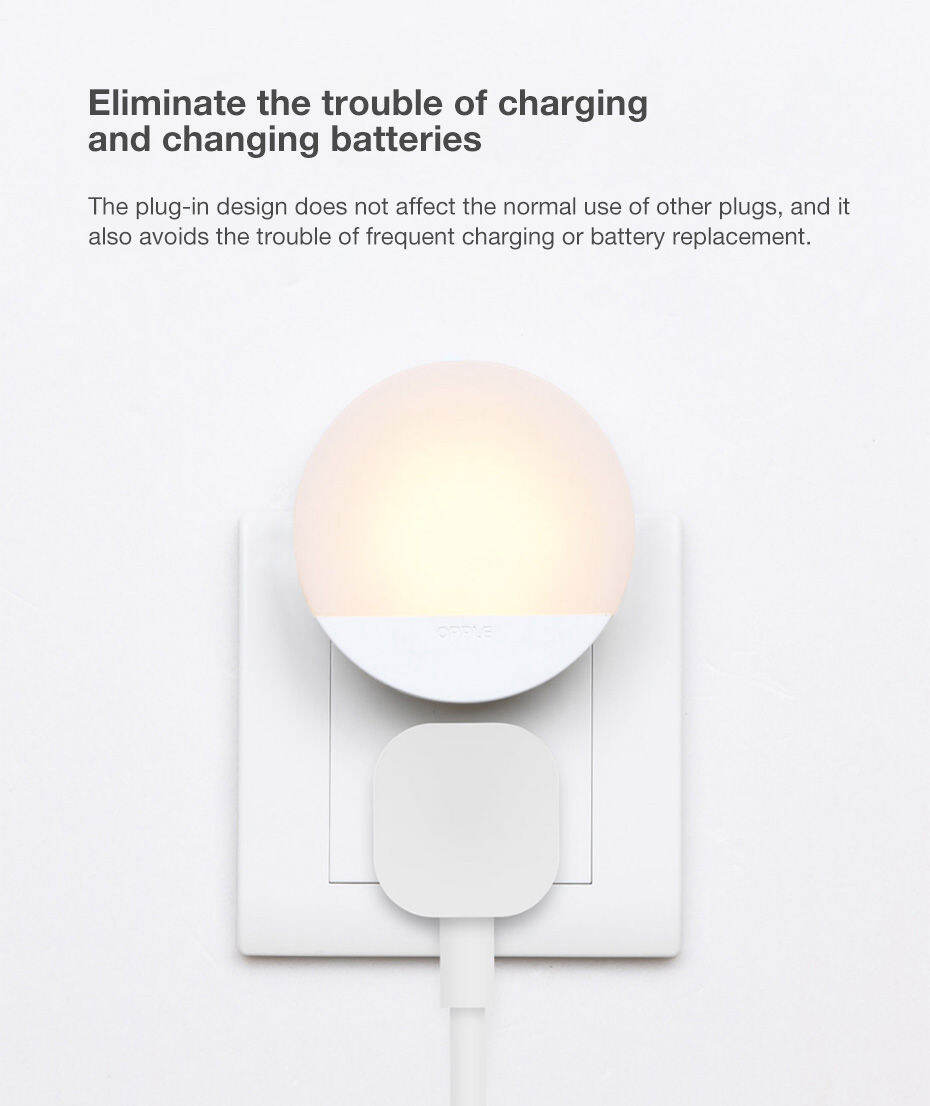 Xiaomi YouPin Official Store OPPLE Plug and Play Night Light Energy ...