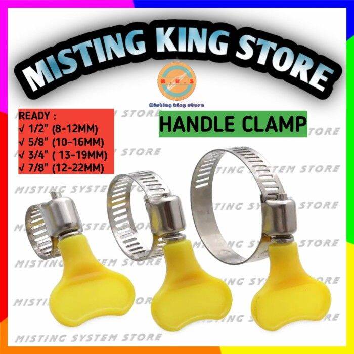 KLEM SELANG STAINLESS STEEL KUPING HANDLE CLAMP HOSE 1/2 5/8 3/4 INCH ...