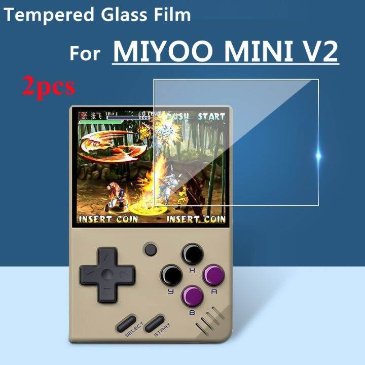 สำหรับ MIYOO MINI V2 ตัวป้องกันหน้าจอฮาร์ดกระจกเทมเปอร์ฟิล์มป้องกันปก ...