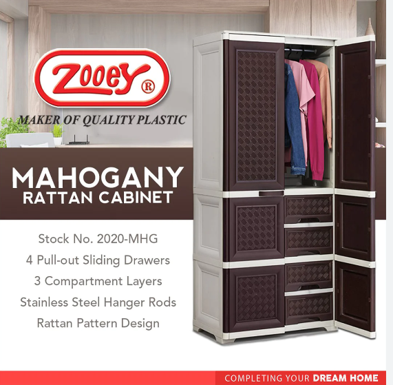 Zooey Mahogany Rattan Cabinet Stock no. ZY-2020 - MAHOGANY | Lazada PH
