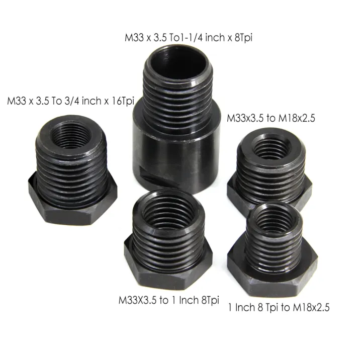 Lathe Headstock Spindle Adapter Thread 1”/8TPI M33 X3.5mm M18 -2.5mm ...