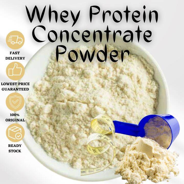 Serbuk whey 80% / Pure Whey protein powder 80% / 50 gram | Lazada