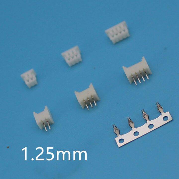 10 Sets Micro JST 1.25mm Pitch Connector Straight Pin 2/3/4/5/6/7/8P ( Pin Header Housing ...