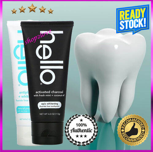 [Hello Toothpaste Value Pack] High Rated HELLO Activated Charcoal ...