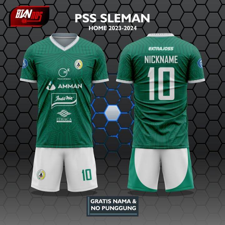 JERSEY BOLA PSS SLEMAN HOME 2023/2024 FULL PRINTING (GRATIS CUSTOM NAMA & NOMOR PUNGGUNG ...