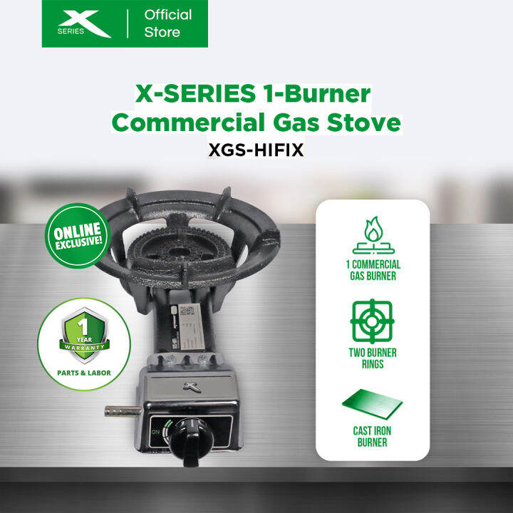 X-SERIES Single Burner Commercial Stove Cast Iron Burner Integrated Pan ...