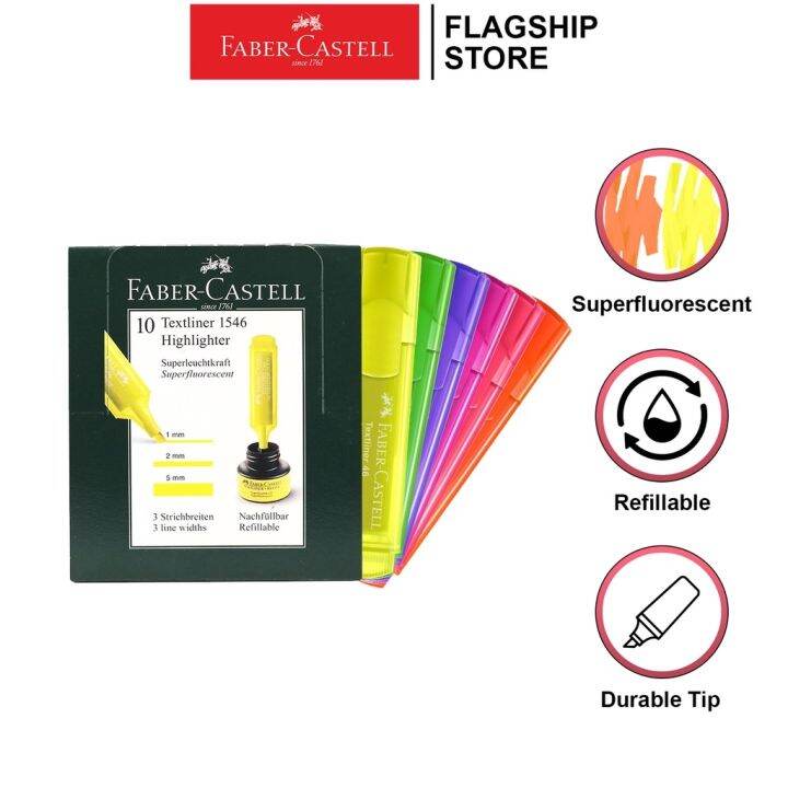 Faber-Castell Textliner 46 Superflourescent 10PCS/BOX | Lazada PH