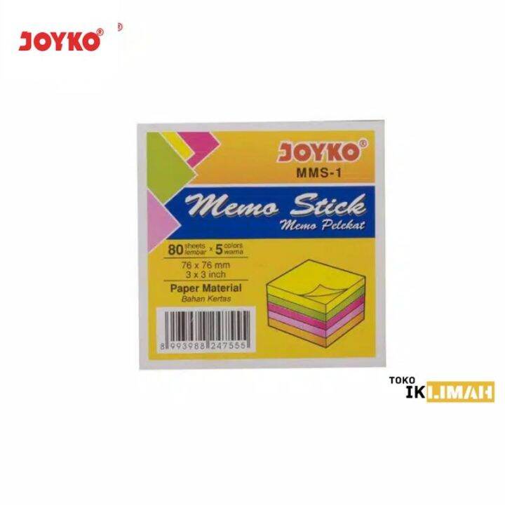 MEMO STICK JOYKO MMS-1 / KERTAS MEMO PELEKAT / STICKY NOTE | Lazada ...