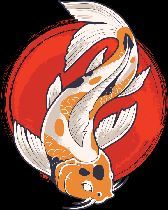 STIKERBAJU SABLON DTF A3 || KOI || 28cm x Proposional | Lazada Indonesia