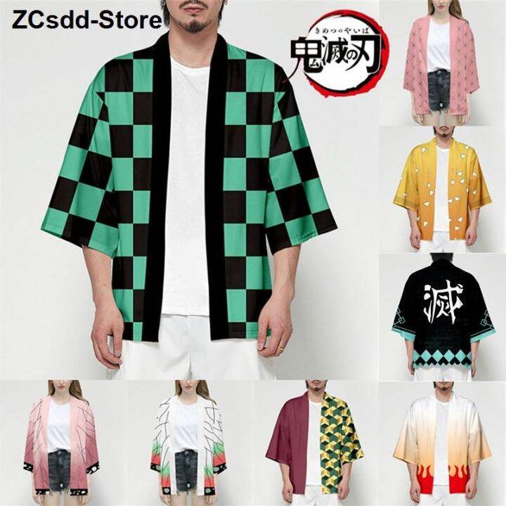 Anime Cosplay Demon Slayer Kimetsu No Yaiba Kimono Tanjiro Nezuko ...