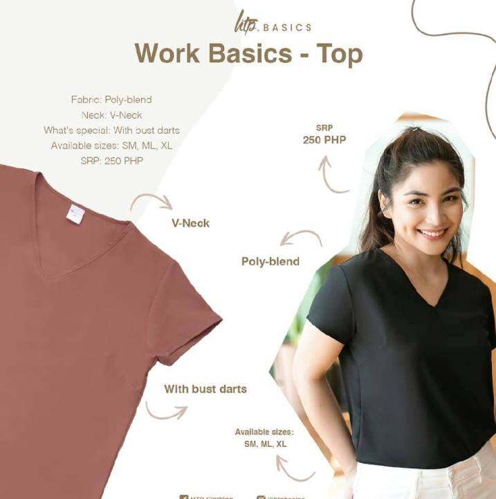 Silverbell HTP Basics Work Basics Dress V-Neck | Lazada PH