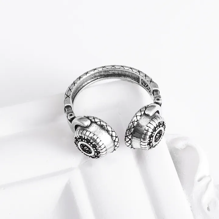 New Creative Design Headphone Shape Open Ring for Cool Men and Women ...