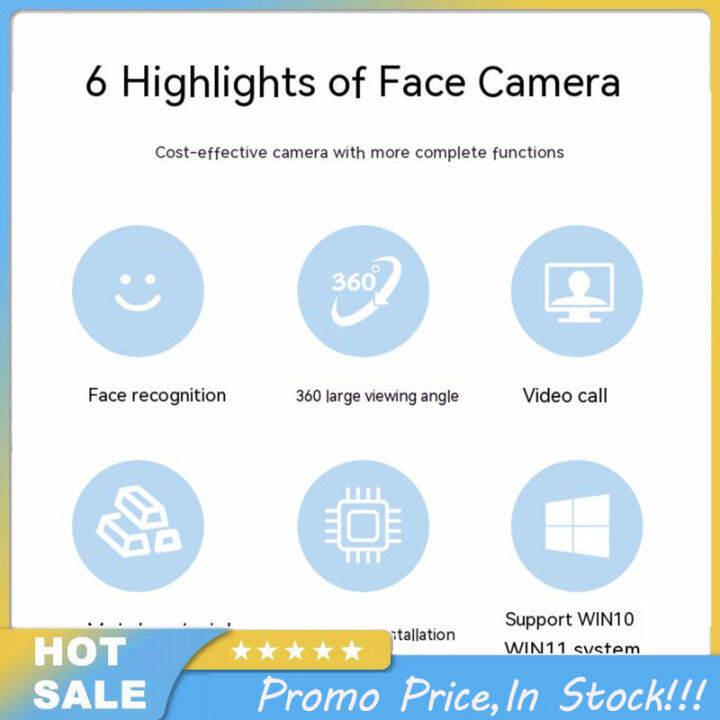Face Recognition Webcam Windows Hello Unlock 1080p Video Call Camera ...