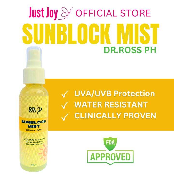 JUST JOY PH Dr. Ross Ph Sunblock Mist Sunscreen for All-Day Protection ...