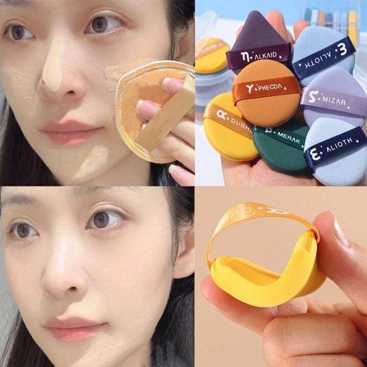 Dry Wet Usable Powder Puff Triangle Round Air Cushion Powder Puff for ...