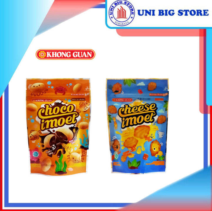 Khong Guan Choco | Cheese Imoet 55 gr Biskuit Coklat Keju - Choco ...