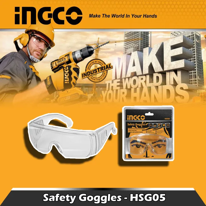 INGCO Safety goggles - HSG05 | Lazada PH