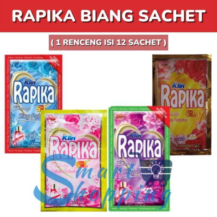 RAPIKA BIANG SACHET ( 1 RENCENG ISI 12 SACHET ) / PEWANGI PAKAIAN ...