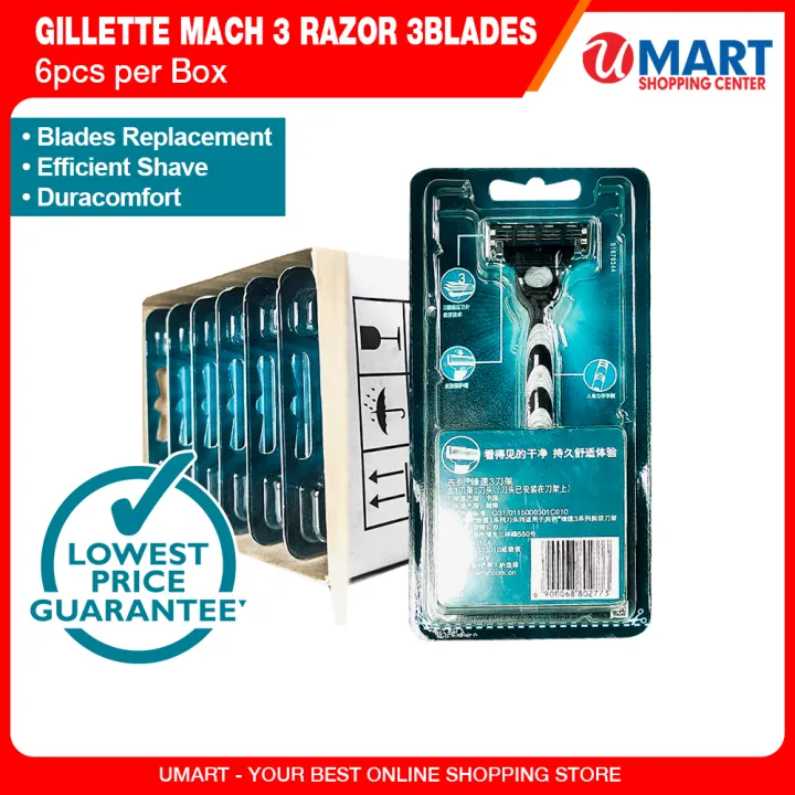 Gillette Mach 3 Turbo Razor • Refillable Gillette Mach 3 • Shaving ...