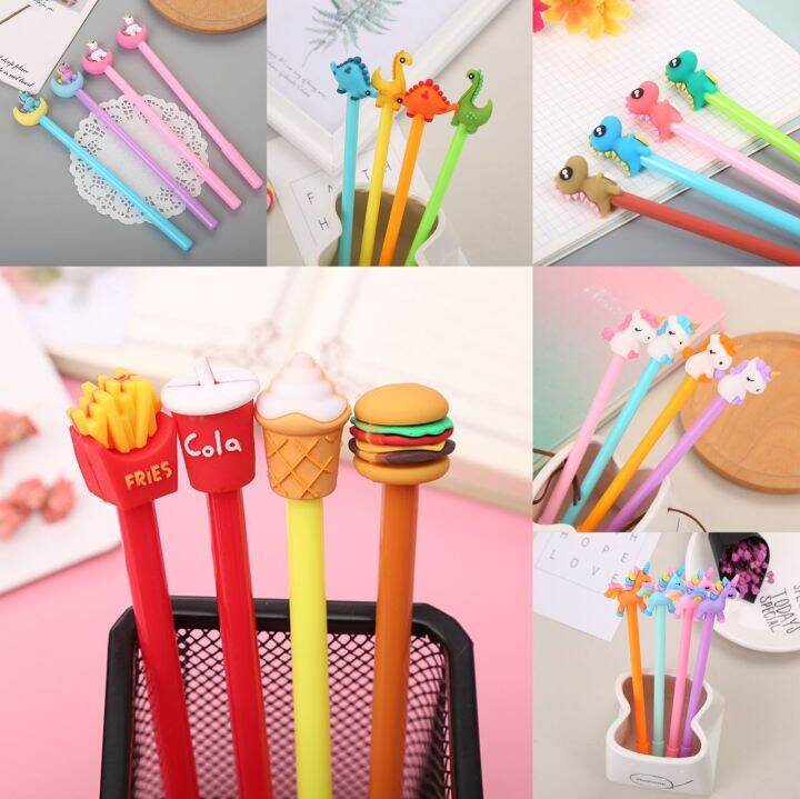 (Min10 per order)Dinosaur Unicorn Cute Cartoon Gel Pen Student Gift ...