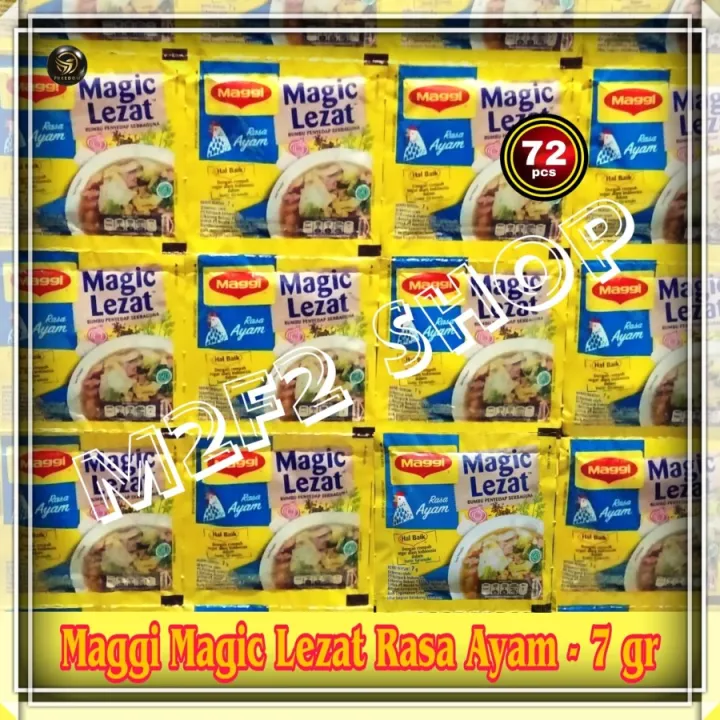 Maggi Magic Lezat Bumbu Penyedap Rasa Ayam Sachet - 7 gr (Kemasan Pack ...