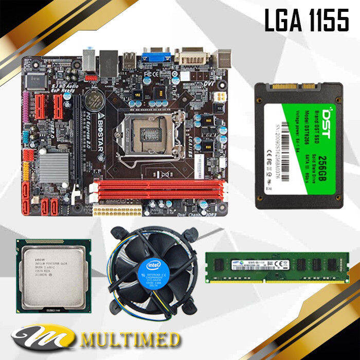 Paket Rakitan Intel LGA 1155 Mobo H61 Ddr3 - Core i3 - RAM - SSD ...