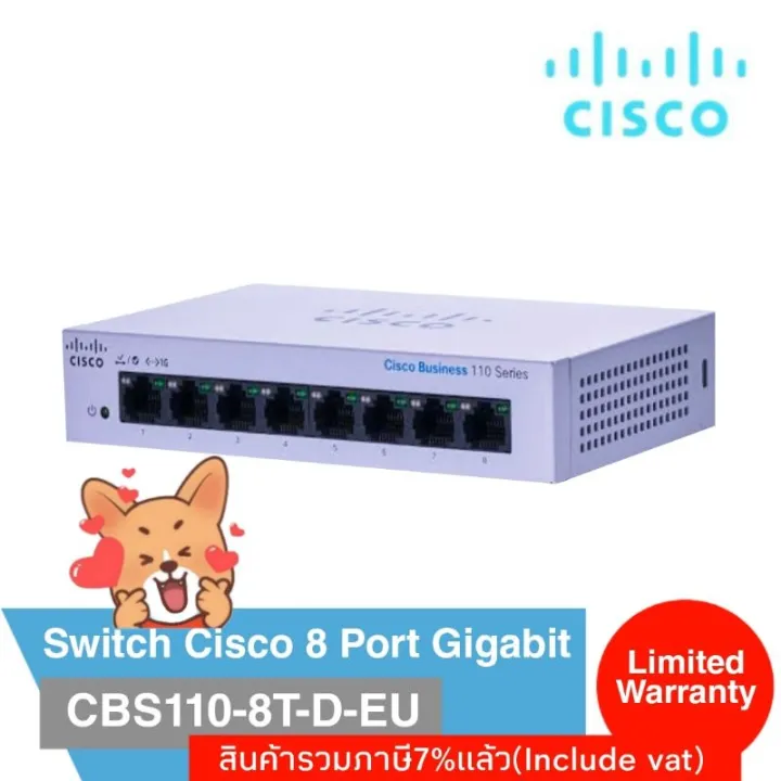 $$Best Seller$$ Switch Cisco 8 Port Gigabit CBS110-8T-D-EU (Metal Case ...