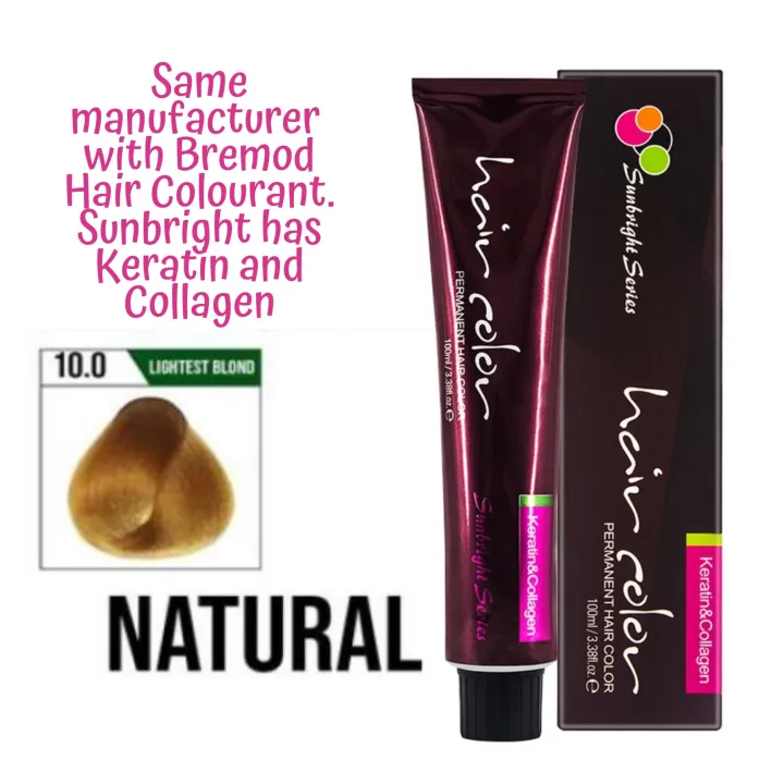 Bliss Point 10.0 Lightest Blond + Oxidizer Set Sunbright Series Hair ...