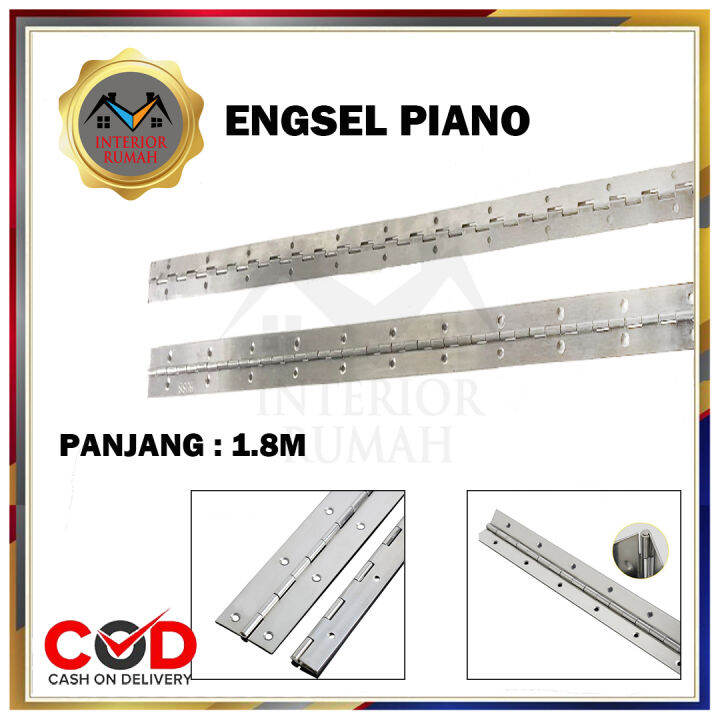 Engsel Piano 1.8 Meter / Engsel Lemari besi dapur/ Engsel Panjang ...