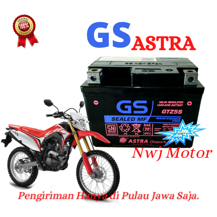 Aki Motor Honda Verza 110 Mega Pro CW CRF 150L GTZ5S GS ASTRA AKI ...
