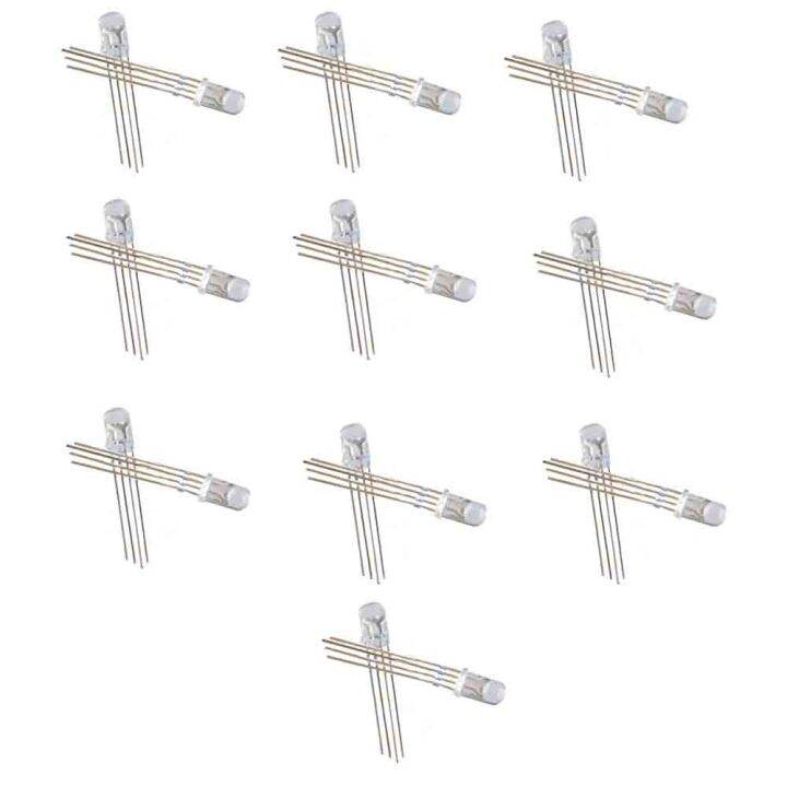 20pcs 5mm RGB LED Emitting Diode Micro Indicator Red Green Blue ...