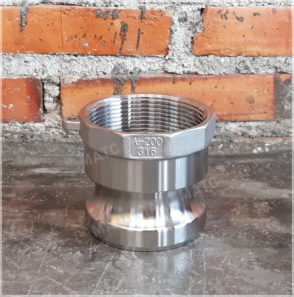 SS316 Camlock Part A 1/2"-4" BSPT ข้อต่อสวมเร็ว สแตนเลส316 | Lazada.co.th