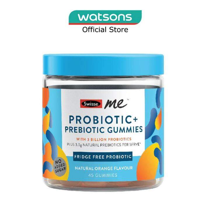 SWISSE Me Probiotic + Prebiotic Gummies Natural Orange Flavour 45s | Lazada Singapore
