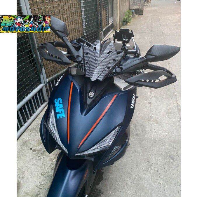 Yamaha Aerox V2 V1 Side Mirror Bracket and visor Windshield SET Rapid ...