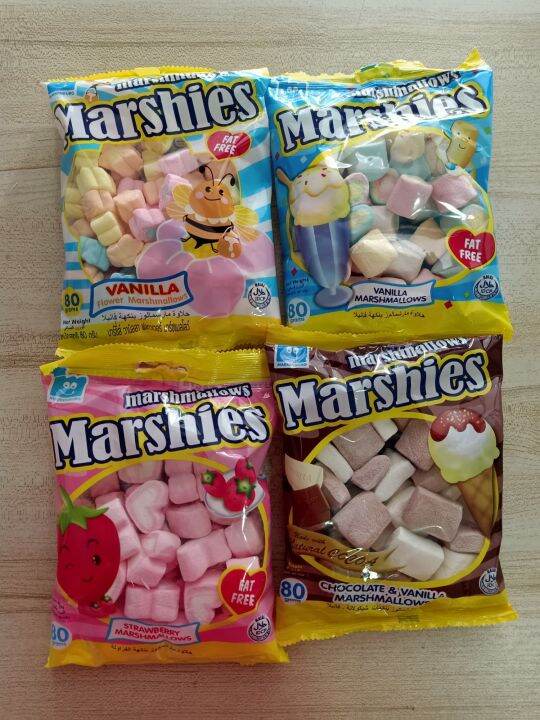 มาร์ชี่ส์ Marshies Marshmallows มารชแมลโลว์ ตรา มาร์เคนเบิร์ก ปริมาณ 80 ...