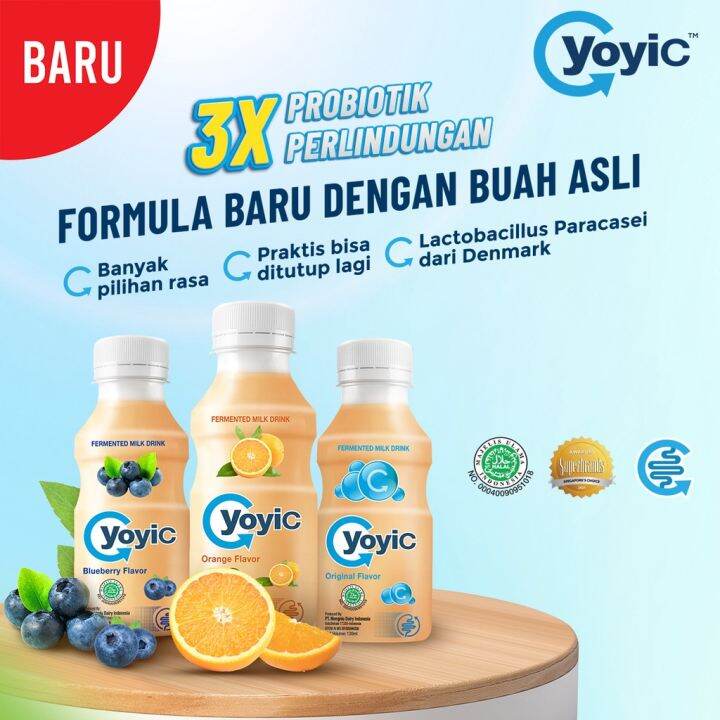 1 Botol YoyiC Minuman Susu Fermentasi / Susu Probiotik fermented milk drink 130mL bukan Yakult ...