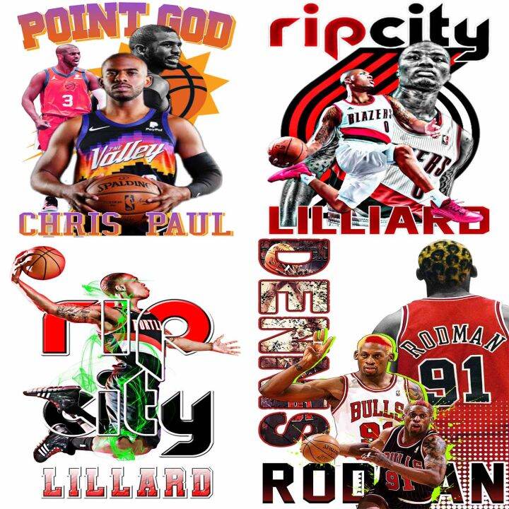 NBA BOOTLEG DTF Print A3 Size Print Ready To Press-Customize Design ...