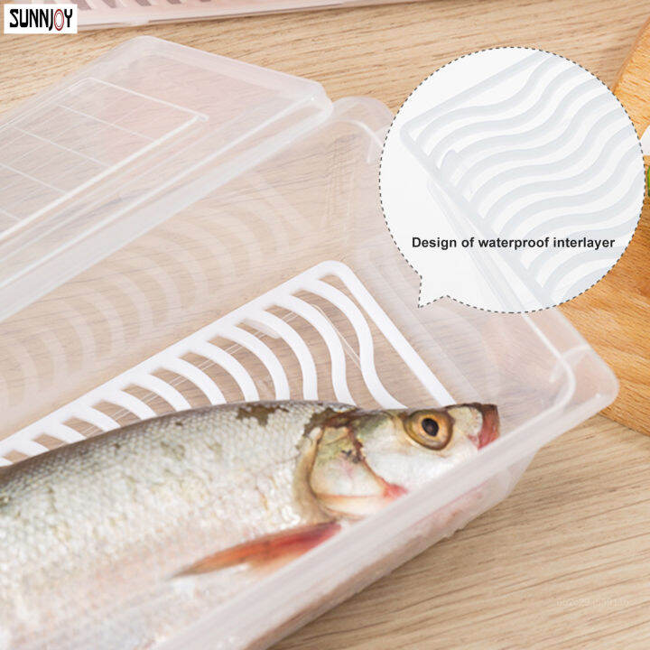 Refrigerator Onion Ginger Keeper Kitchen Space Saving Freezer Organizer ...