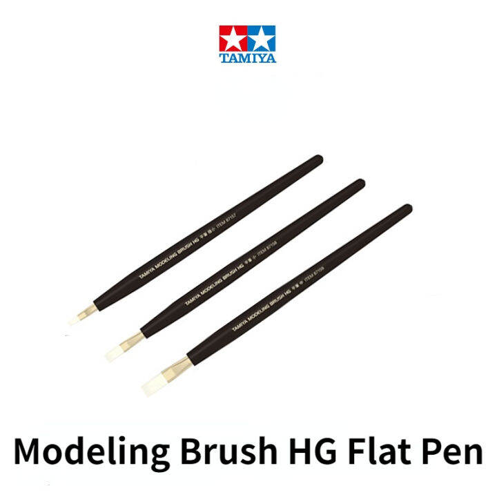 Tamiya 871578715887159 Modeling Brush HG Flat Pen Model Painting Coloring Tools for Hobby Tools ...