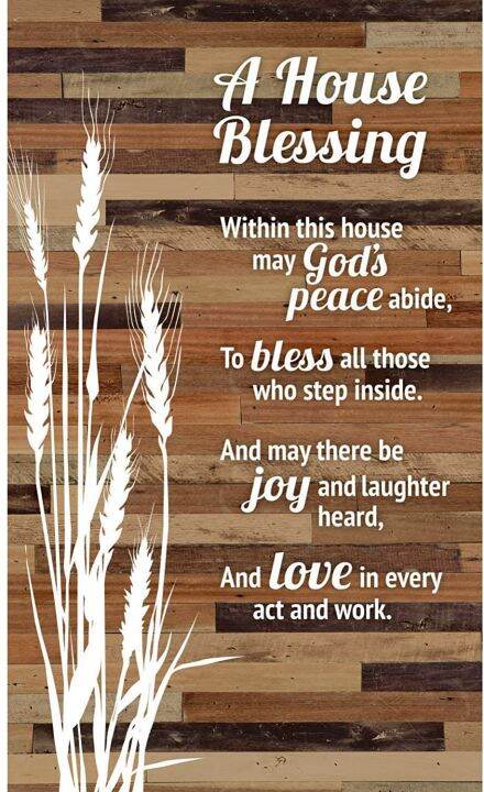 Plaque Wood Silhouettes A House Blessing gift idea | Lazada PH