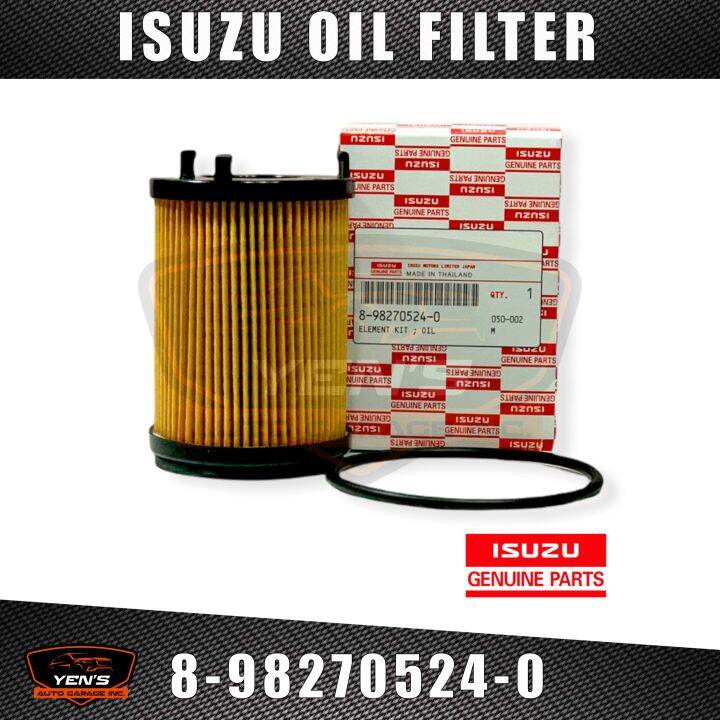 Isuzu Oil Filter Element Kit 8-98270524-0 - Genuine for RZ4E 1.9L ...