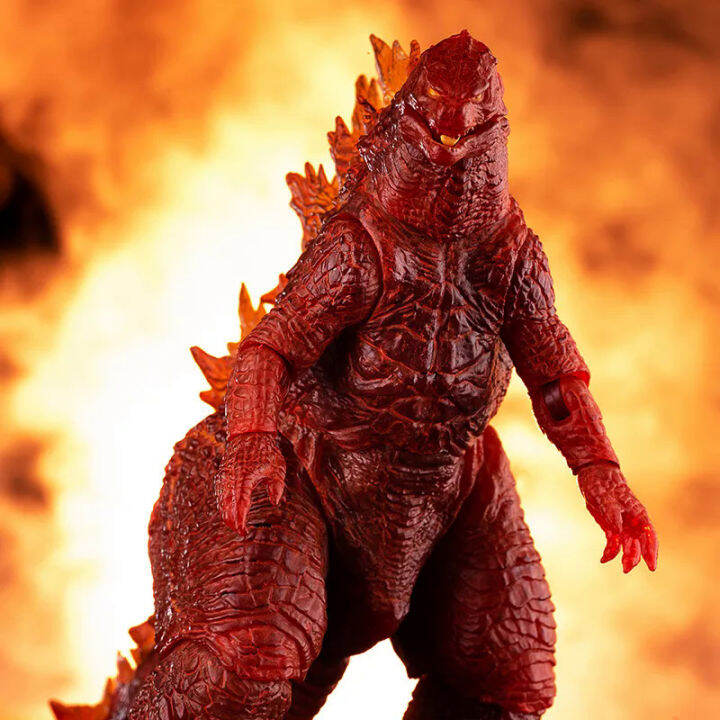 Bandai NECA 2019 Red Fire Godzilla Burning Articulated PVC Action ...