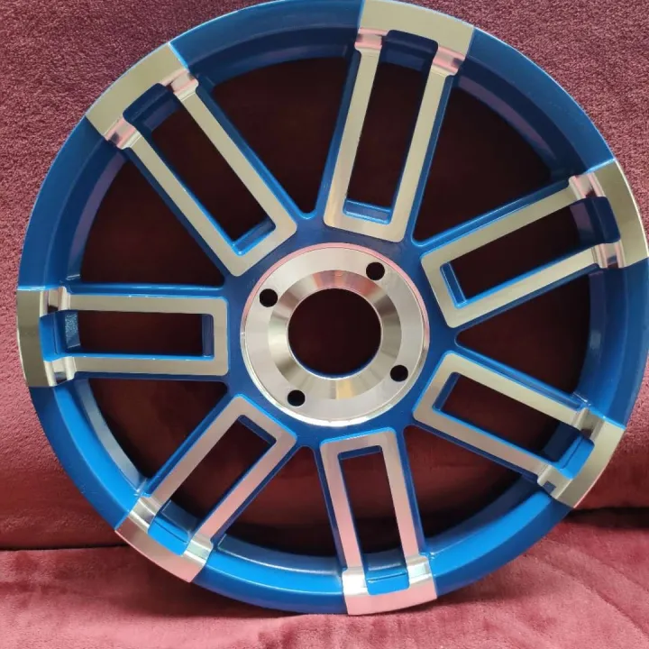 Side wheel mags for tricycle size 17 (blue) with hub 6205 axle 220mm 2 ...
