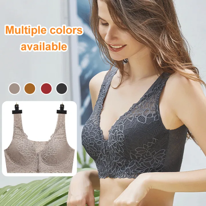 Front Zipper Sexy Lace Bra Lazada