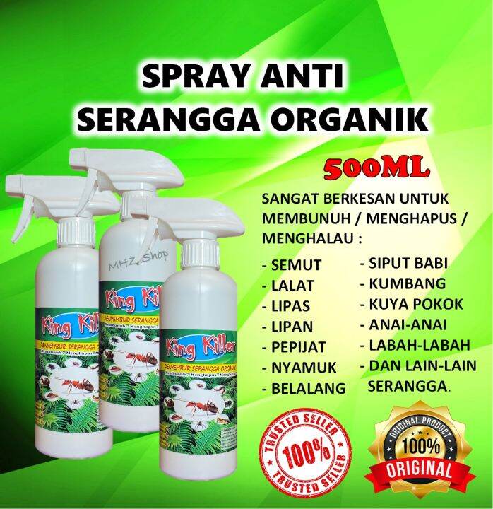Hot Items KING KILLER SPRAY SERANGGA ORGANIK PALING BERKESAN INSECT ...